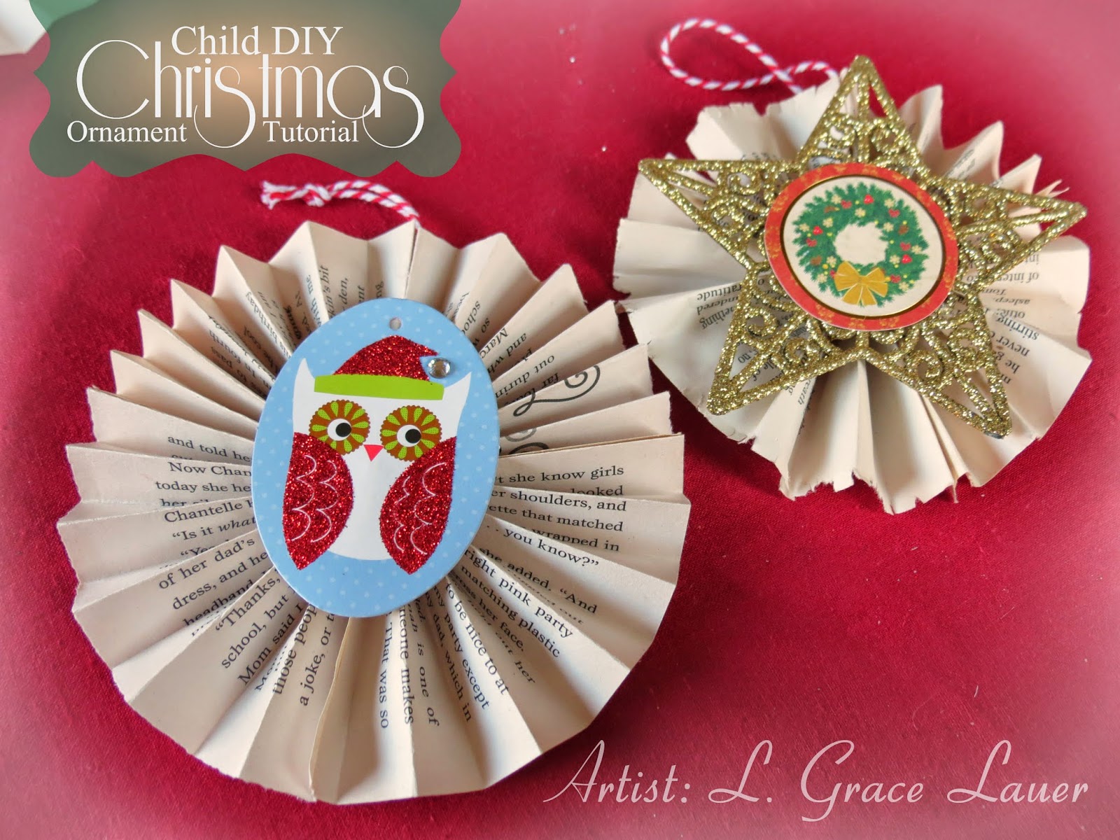 Christmas-Child-Children-tutorial-DIY-book-page-ornament-holiday-craft ...